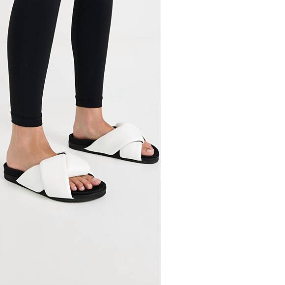 ROAM | Shoes | New Roam Foldy Puffy Slide Sandal In White | Poshmark